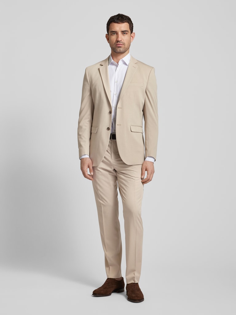 SELECTED HOMME Slim fit 2-knoops colbert, model 'LIAM' in zand online ...