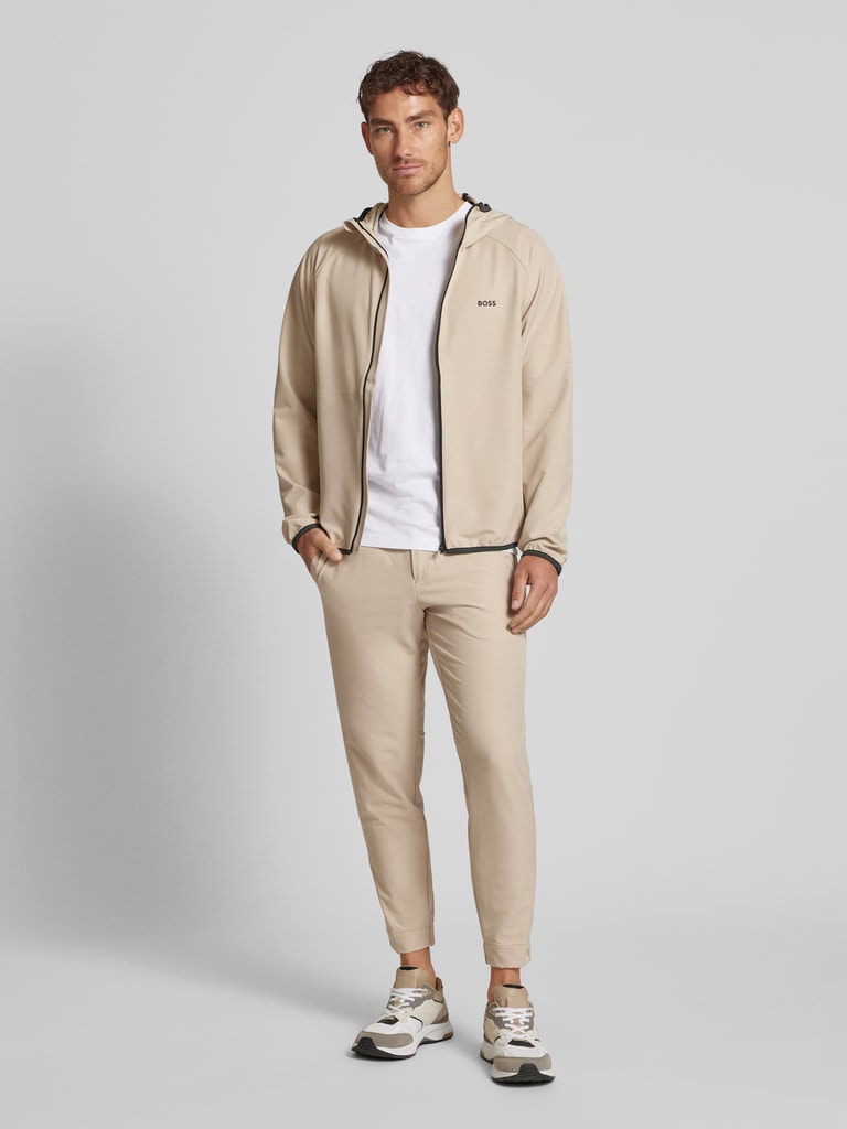 Kup online BOSS Green Spodnie materiałowe o kroju relaxed fit z ...