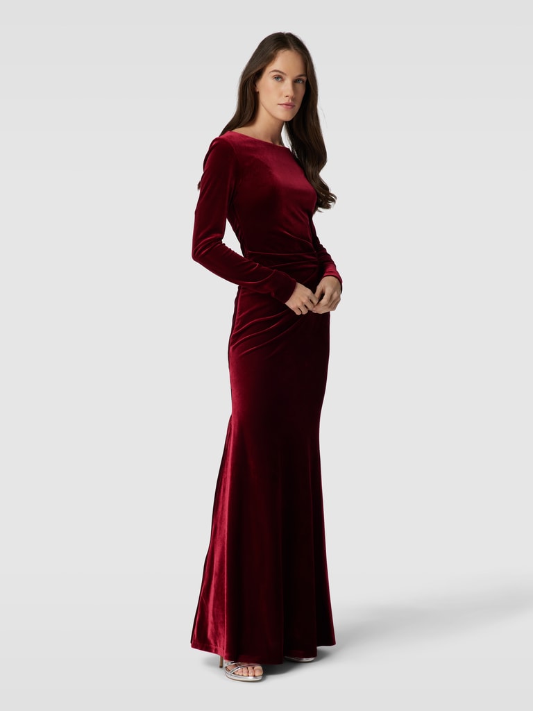Paradi Abendkleid in Samt-Optik (bordeaux) online kaufen