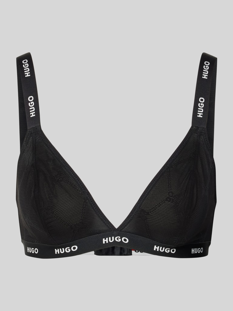 HUGO Triangel-BH mit elastischem Label-Bund Modell 'SPORTY' (black ...