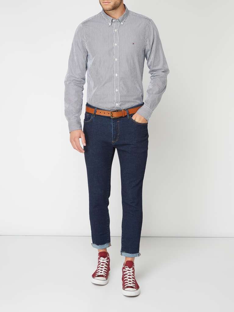 Tommy Hilfiger Slim Fit Freizeithemd mit Button-Down-Kragen (marine ...