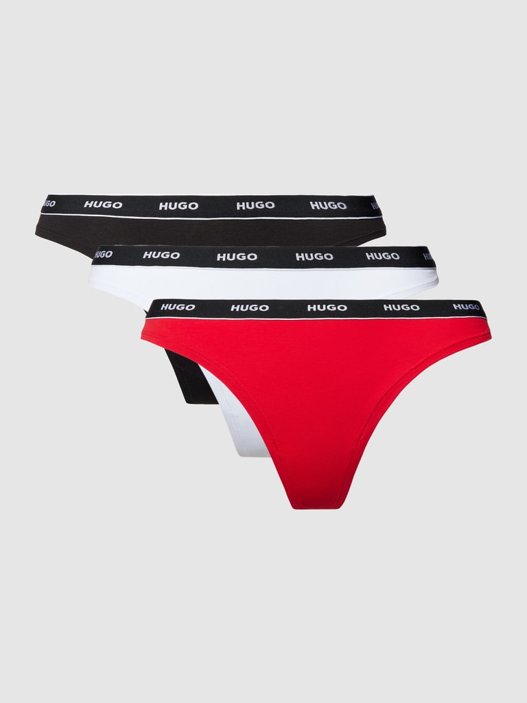 HUGO String mit Label-Print im 3er-Pack (rot) online kaufen