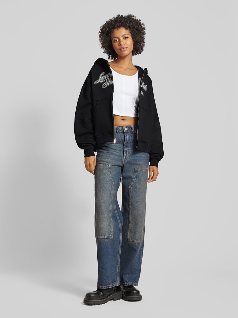 Kup online Low Lights Studios Bluza rozpinana z wyhaftowanym logo model ...