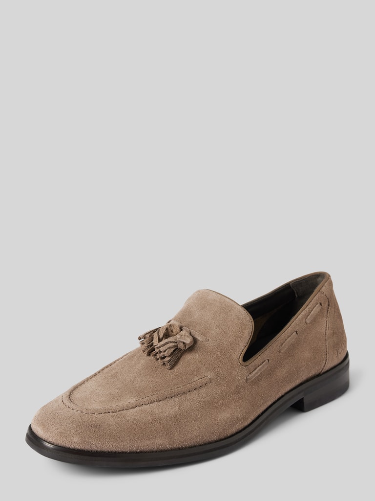 JOOP! SHOES Loafers aus Leder mit Label-Detail (beige) online kaufen
