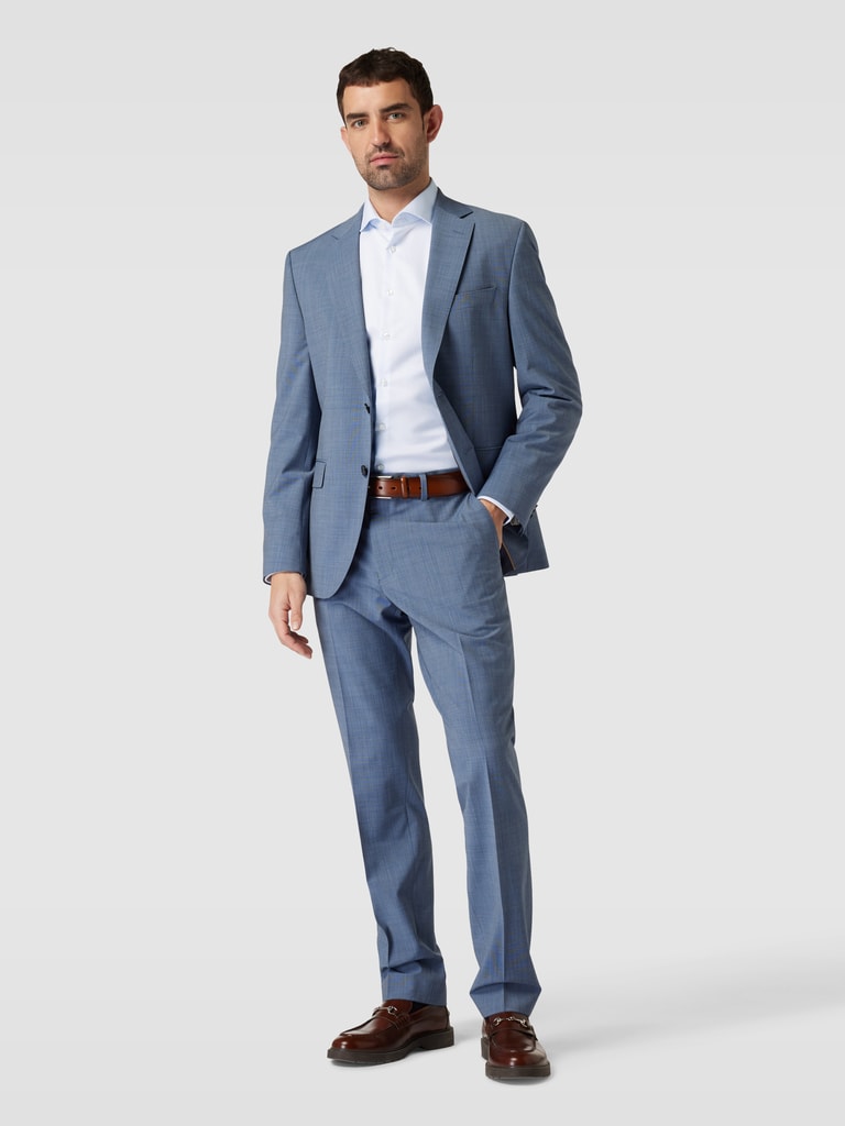 Jake*s Slim Fit Business-Hemd mit Allover-Muster (weiss) online kaufen