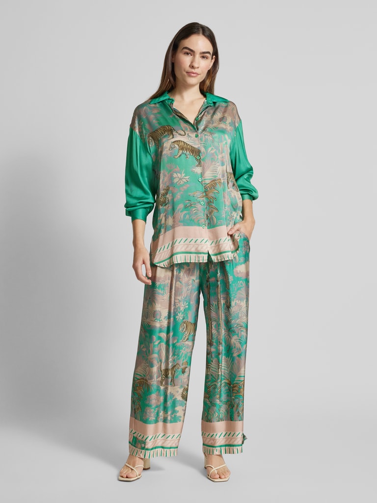 miss goodlife Wide Leg Stoffhose mit Bundfalten (gruen) online kaufen