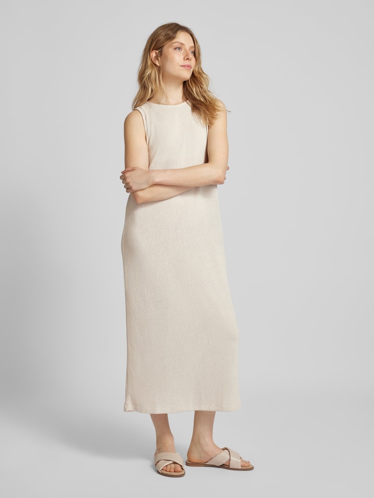 OPUS Midikleid mit Strukturmuster Modell 'WONNI' (beige) online kaufen
