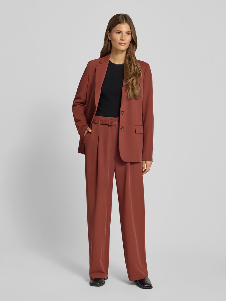 s.Oliver BLACK LABEL Regular Fit Blazer aus Twill (rostrot) online kaufen