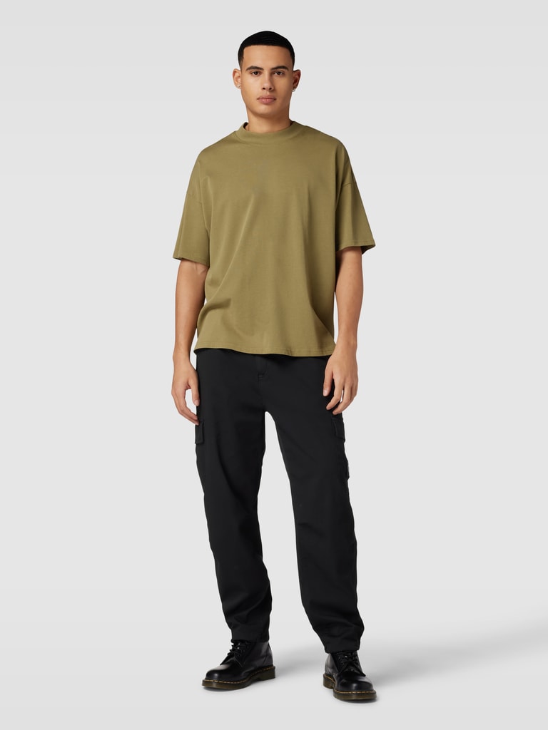 Calvin Klein Jeans Cargobroek met labeldetail in zwart online kopen | P&C