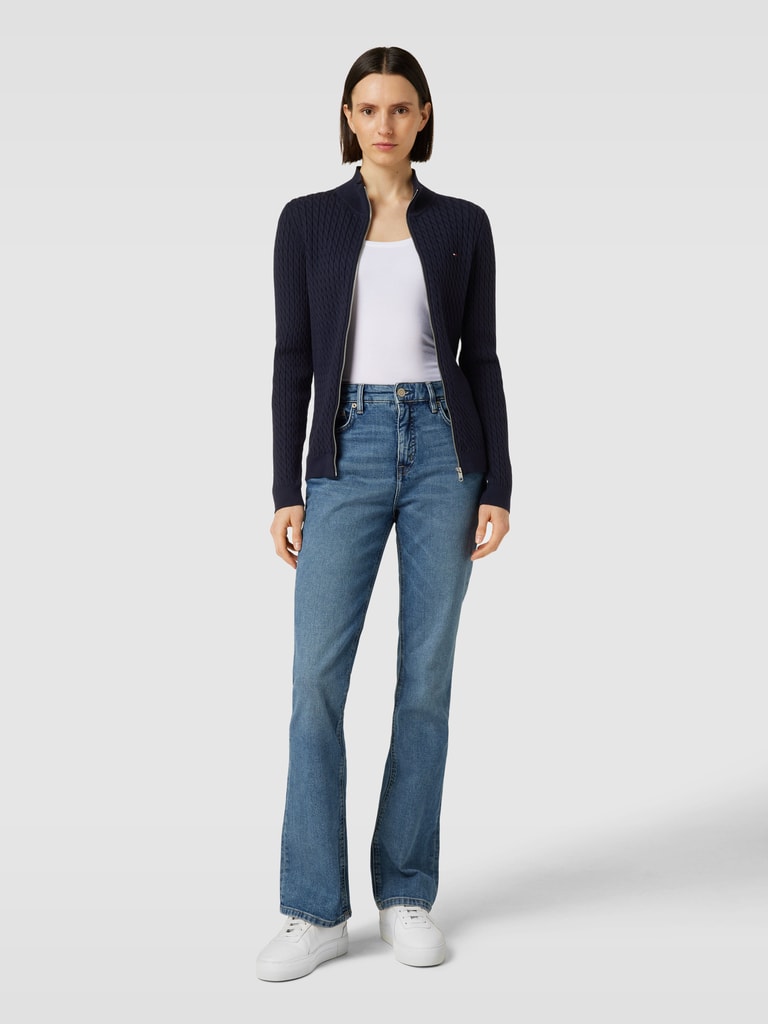 Tommy Hilfiger Strickjacke mit Stehkragen (marine) online kaufen