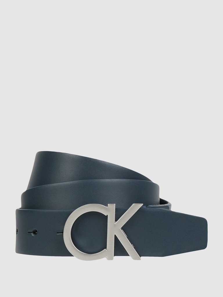 CK Calvin Klein Ledergürtel mit Logo-Schließe (marine) online kaufen