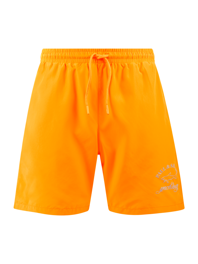 Paul & Shark Badeshorts mit Logo-Prints (orange) online kaufen