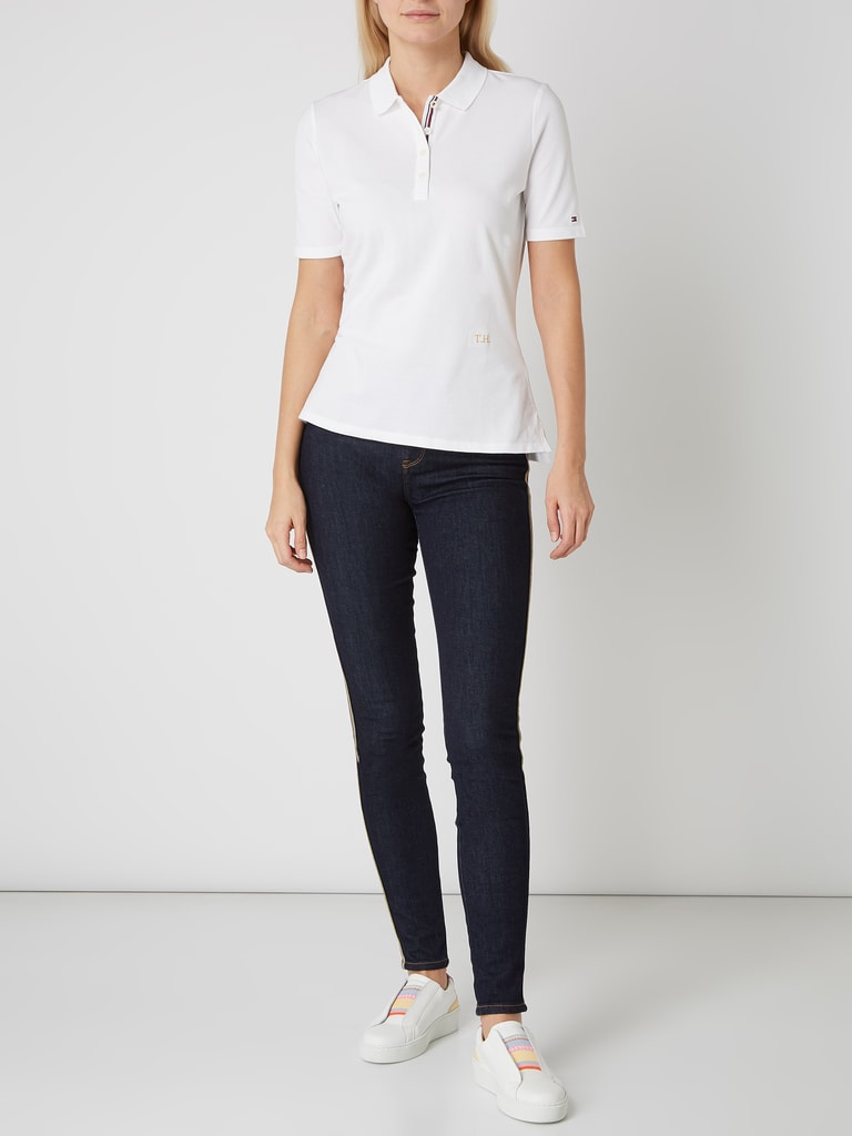 Tommy Hilfiger Poloshirt mit Logo-Details (weiss) online kaufen