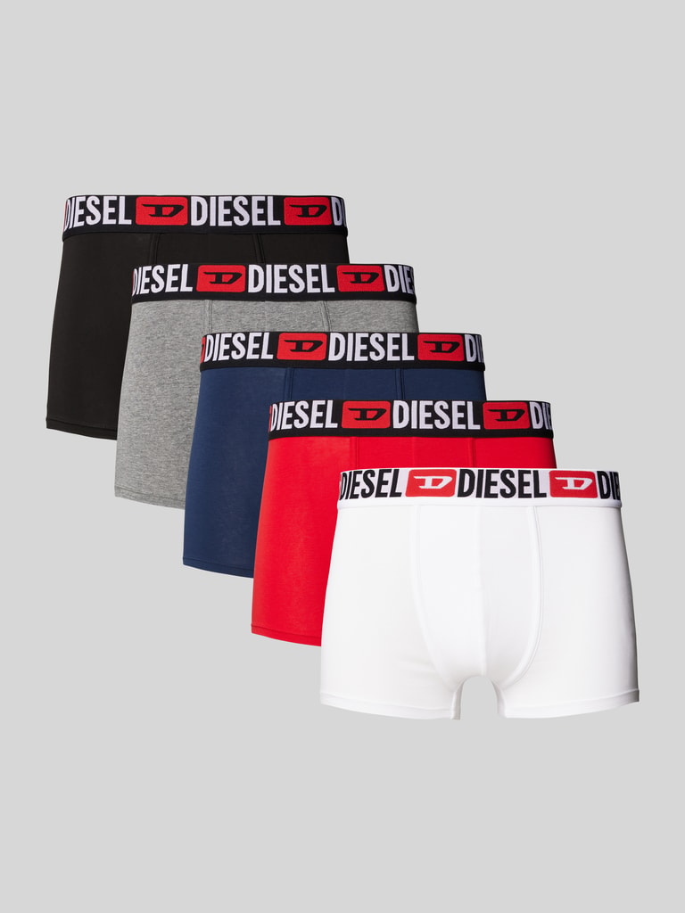 Diesel Boxershort met elastische band met logo in een set van 5 stuks ...