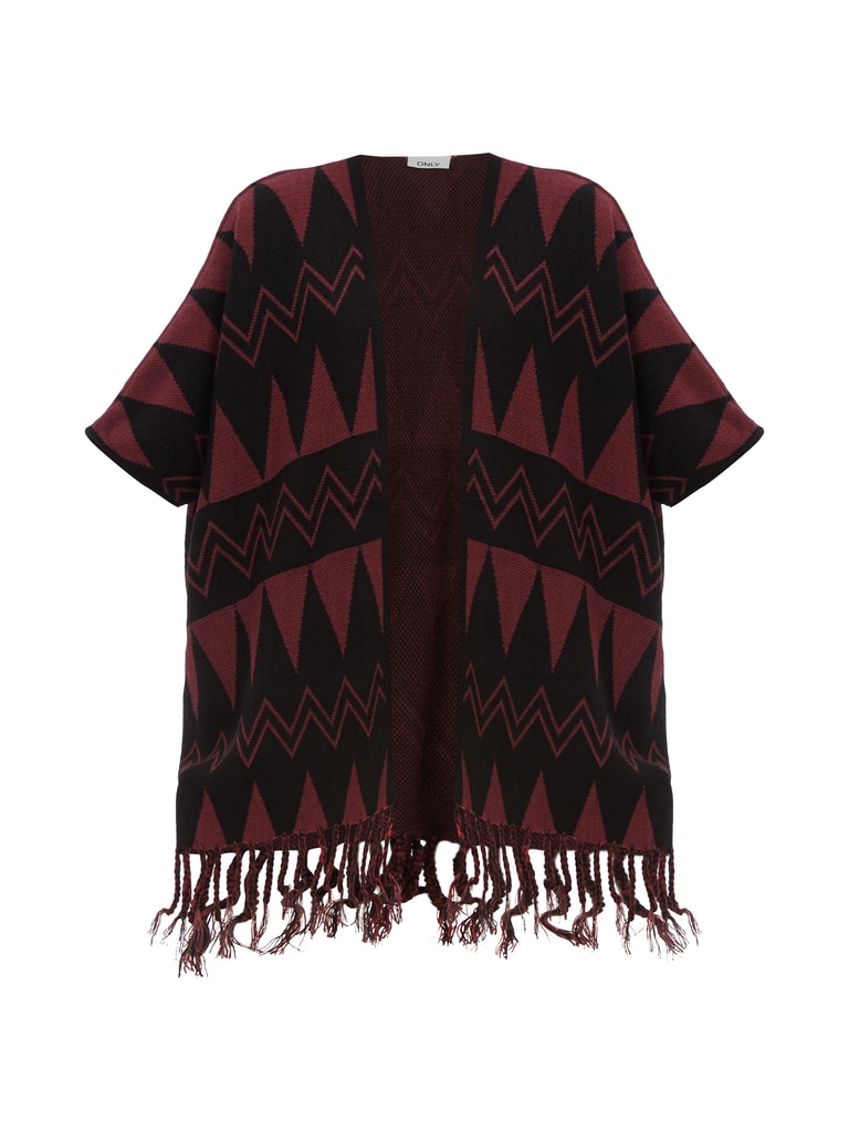Only Poncho mit Ethno-Muster (black) online kaufen