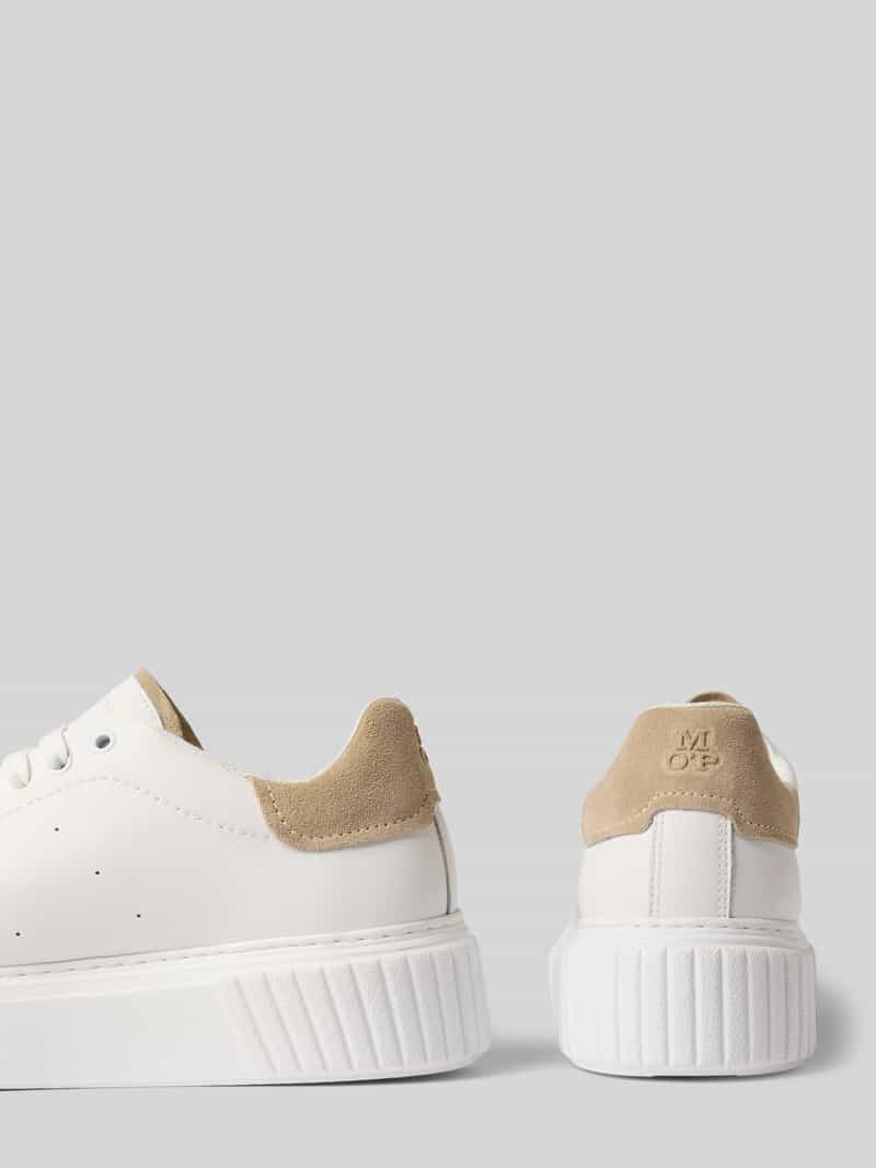 Marc O'Polo Lage sneakers van echt leer model 'SVEA 9A' - Schoenen.nl