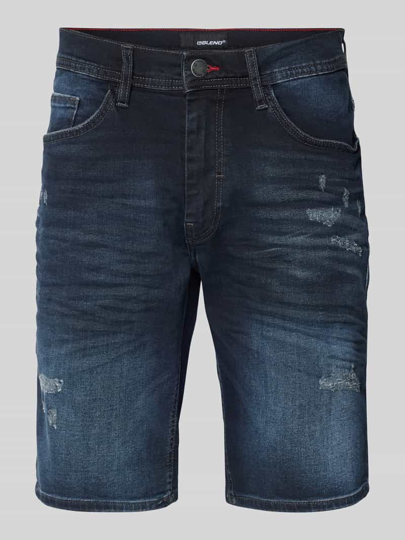 Preisvergleich für Blend Regular Fit Jeansshorts im Destroyed-Look in Hellblau meliert, Größe XL ...